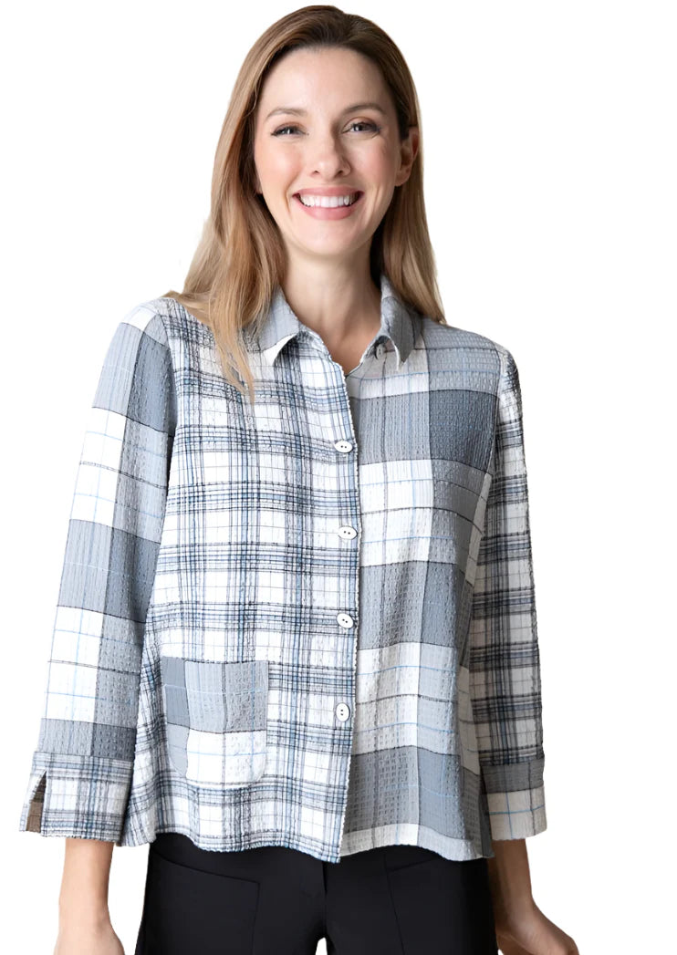 Girl Gone Plaid Mixed Pocket Shirt – Steppin' Out